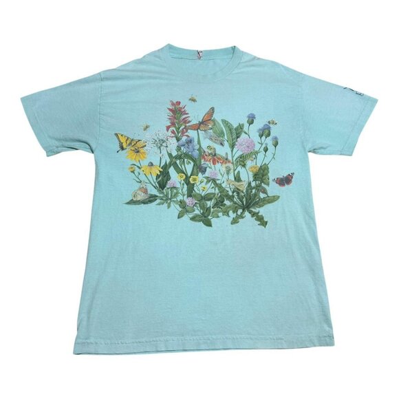 Aaa | Shirts | Aaa Sarah P Duke Gardens Flower Butterfly Bees Stained ...